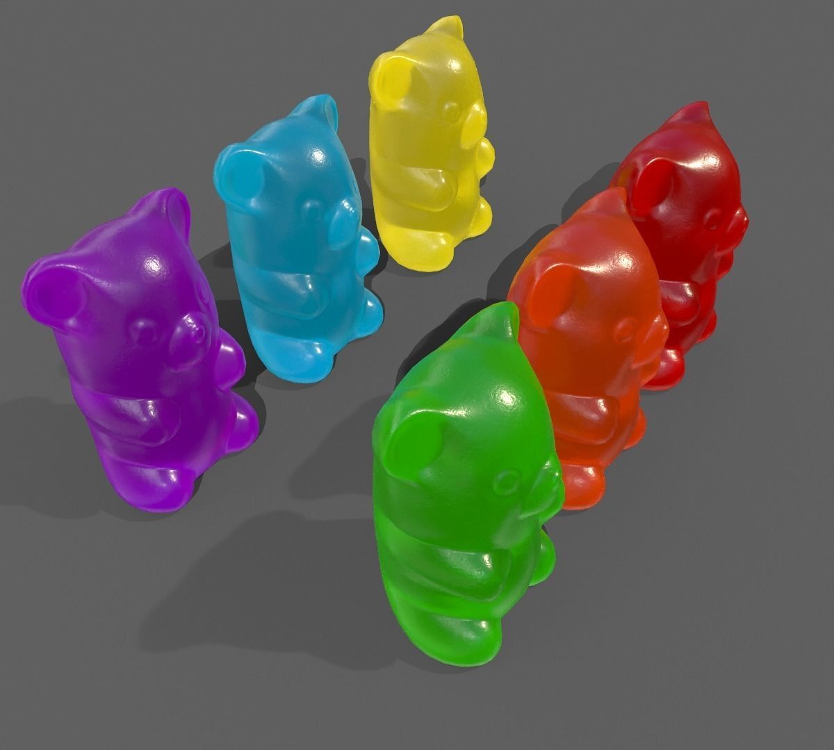 3D model Gummy Bear Pbr VR / AR / low-poly | CGTrader