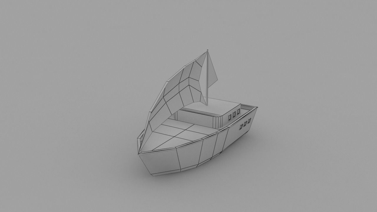 3D model 3d low polygon plane ship VR / AR / low-poly | CGTrader