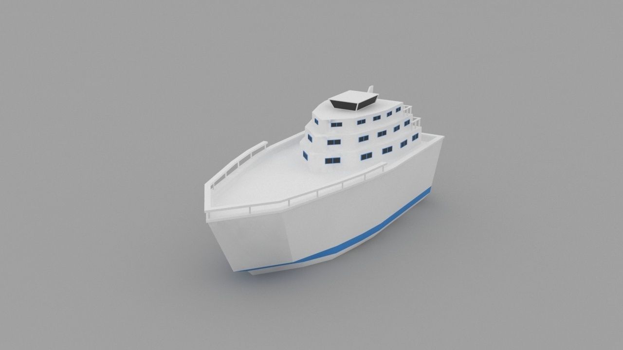 3D model 3d low polygon plane ship VR / AR / low-poly | CGTrader