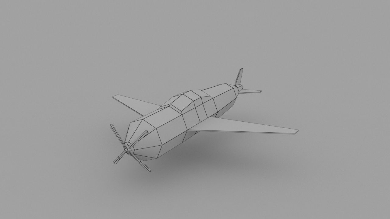 3D model 3d low polygon plane ship VR / AR / low-poly | CGTrader