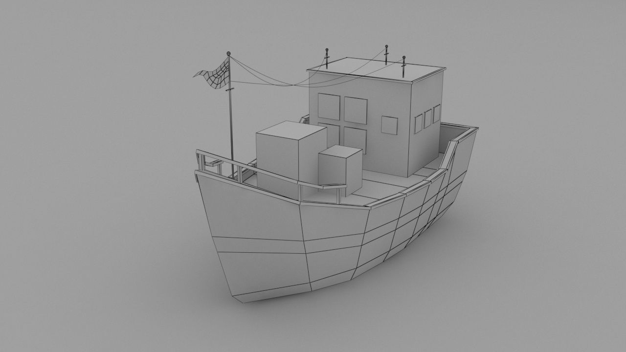 3D model 3d low polygon plane ship VR / AR / low-poly | CGTrader