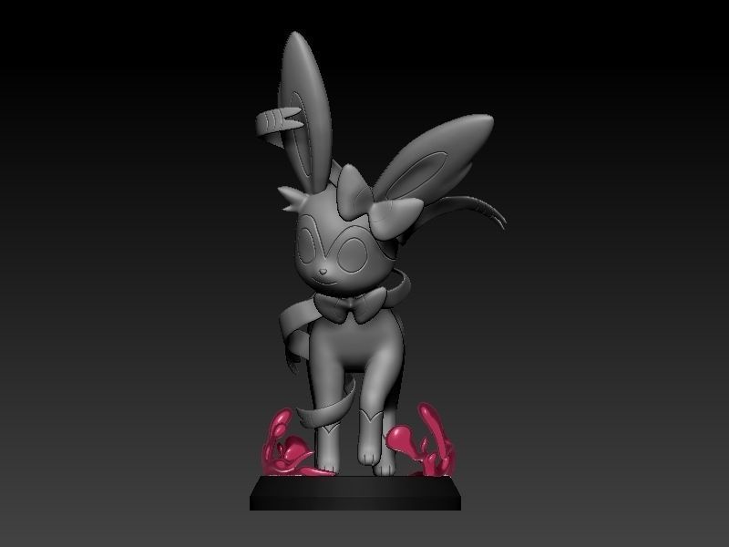 Pokemon sylveon 3D model 3D printable | CGTrader