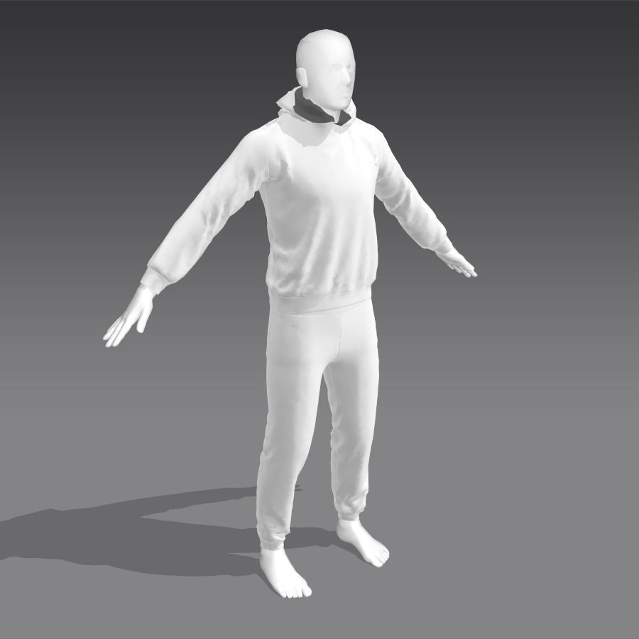 tracksuit Schott 3D model | CGTrader