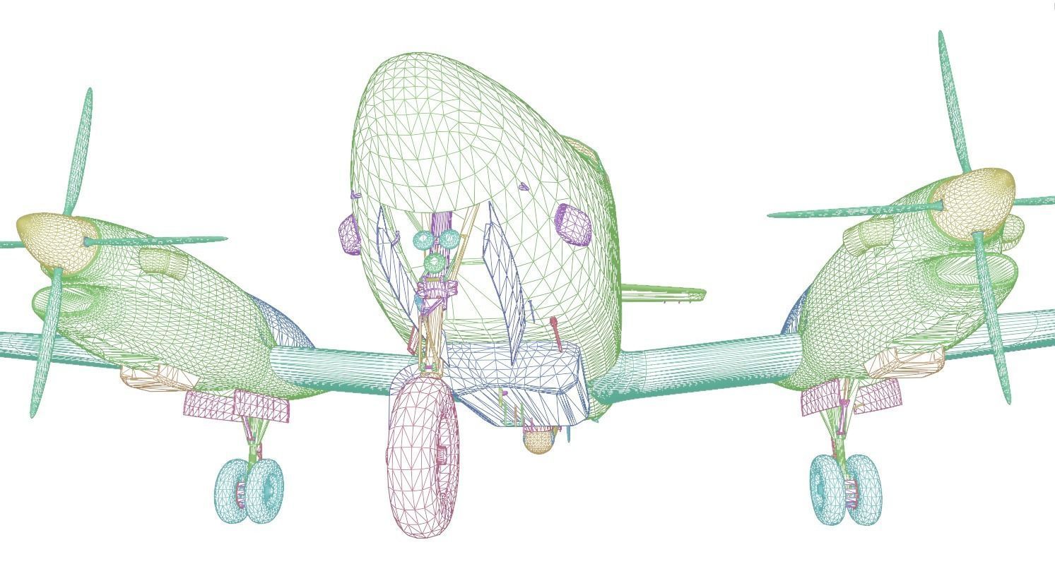 3D model Beechcraft - RAF - SHADOW R1 ISTAR Aircraft - VR / AR / low ...
