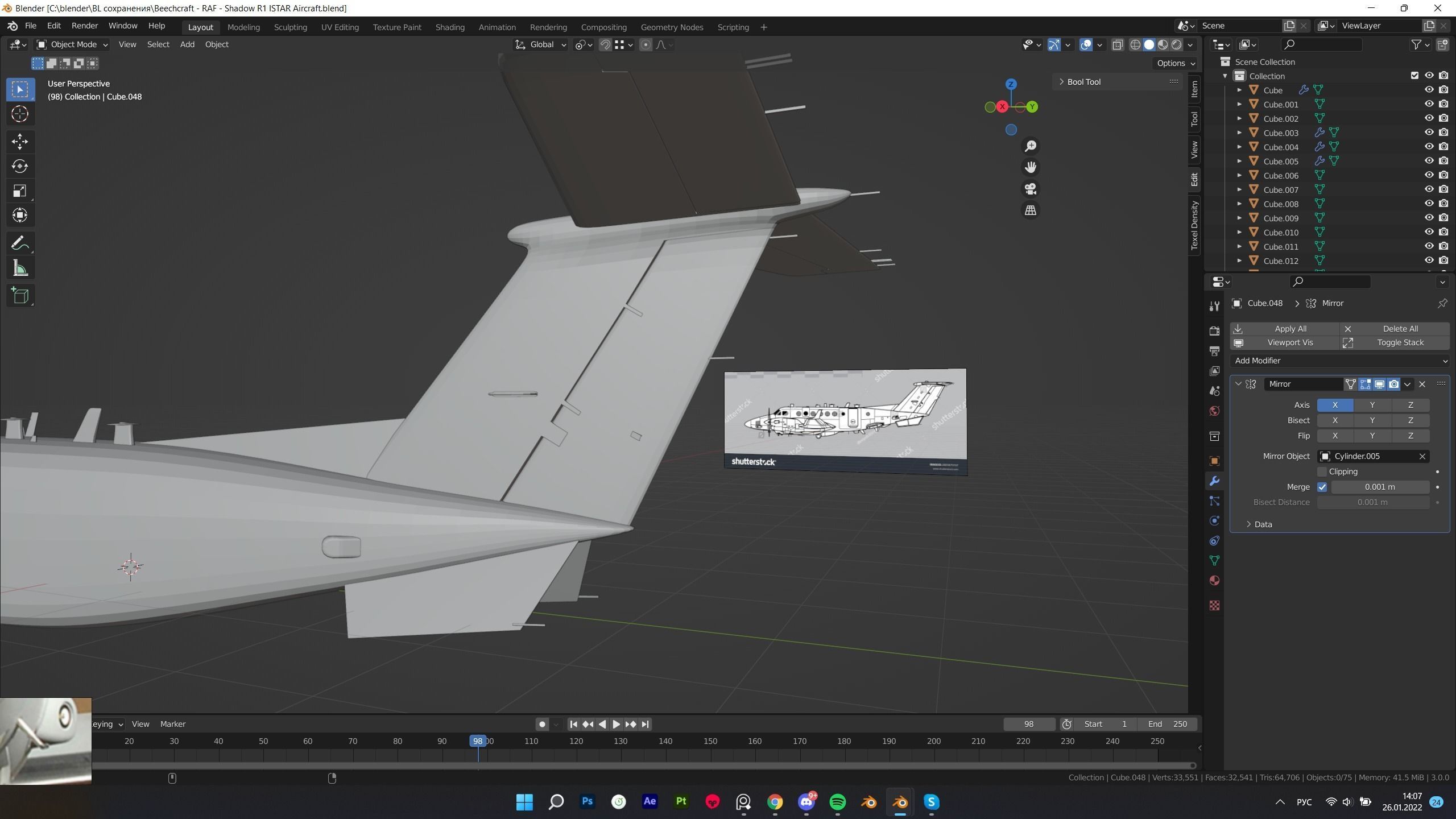3D model Beechcraft - RAF - SHADOW R1 ISTAR Aircraft - VR / AR / low ...