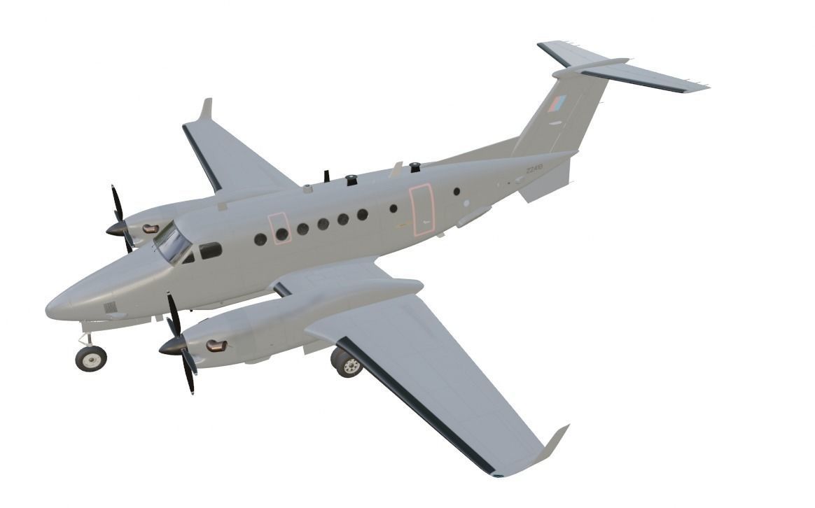 3D model Beechcraft - RAF - SHADOW R1 ISTAR Aircraft - VR / AR / low ...