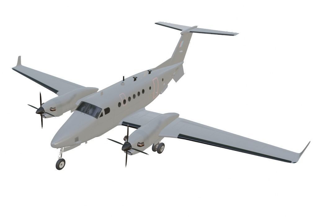 3D model Beechcraft - RAF - SHADOW R1 ISTAR Aircraft - VR / AR / low ...