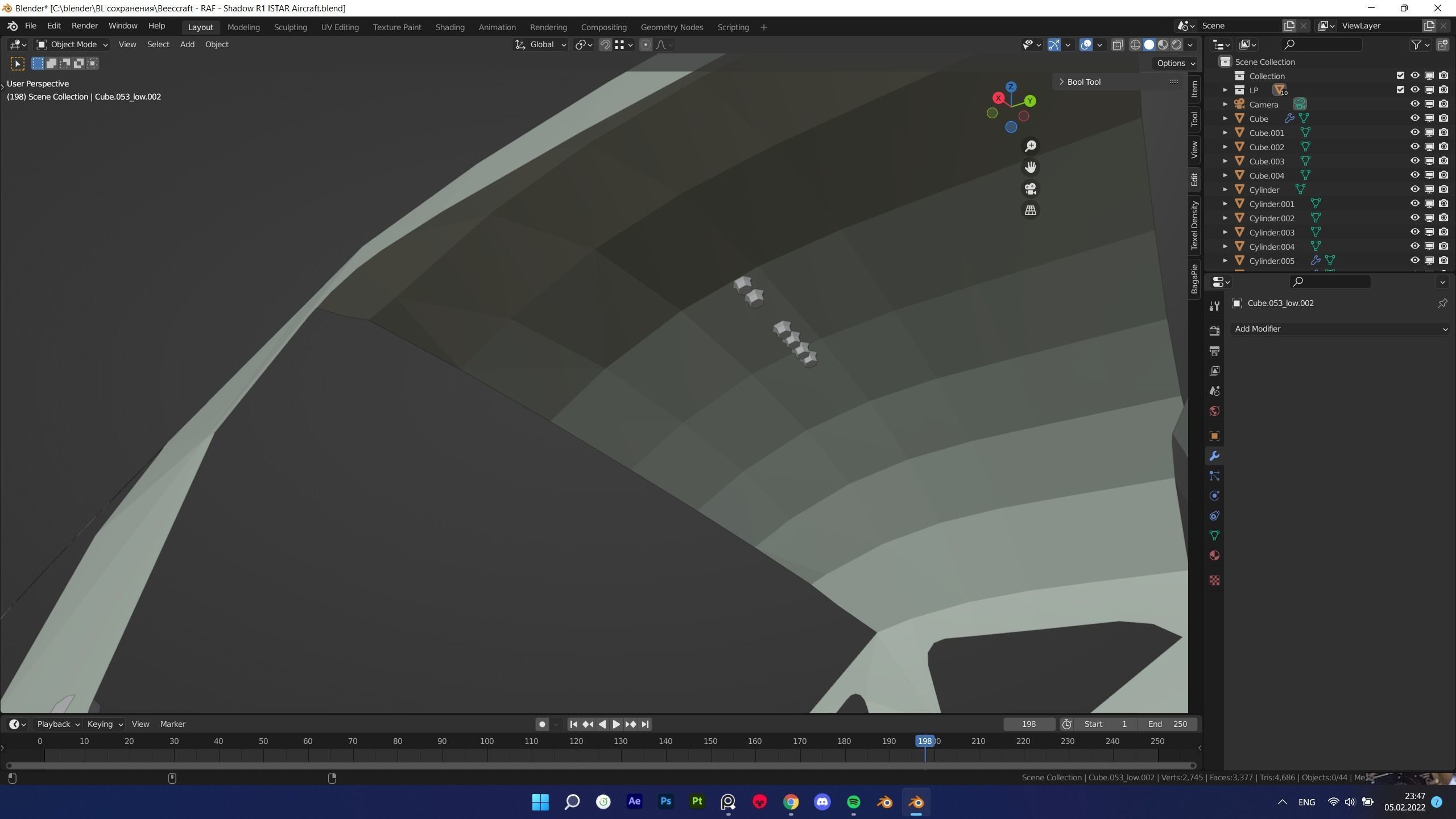 3D model Beechcraft - RAF - SHADOW R1 ISTAR Aircraft - VR / AR / low ...