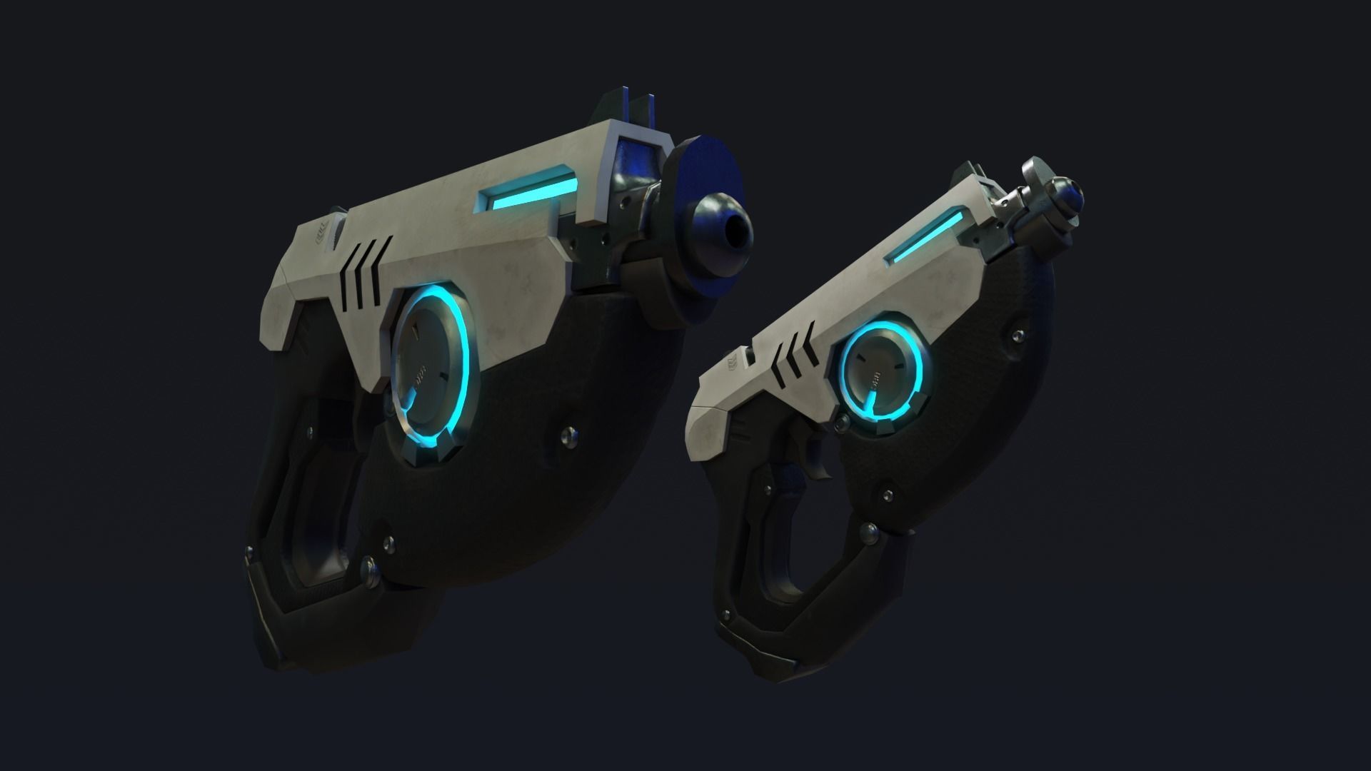 3D model Tracer guns from Overwatch VR / AR / low-poly | CGTrader