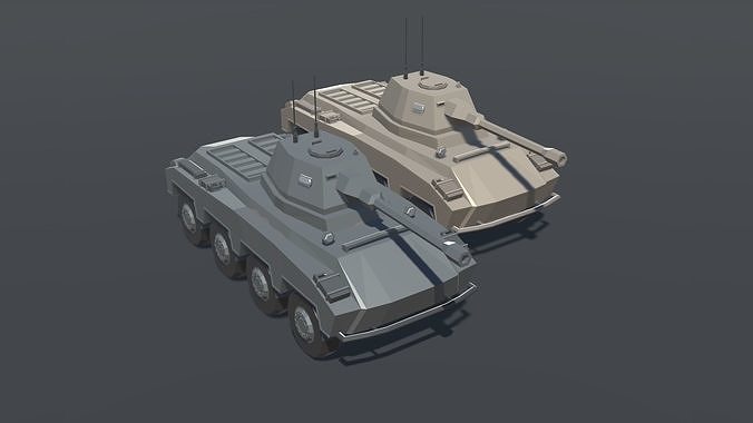 3D model Battle Tank Lowpoly VR / AR / low-poly | CGTrader