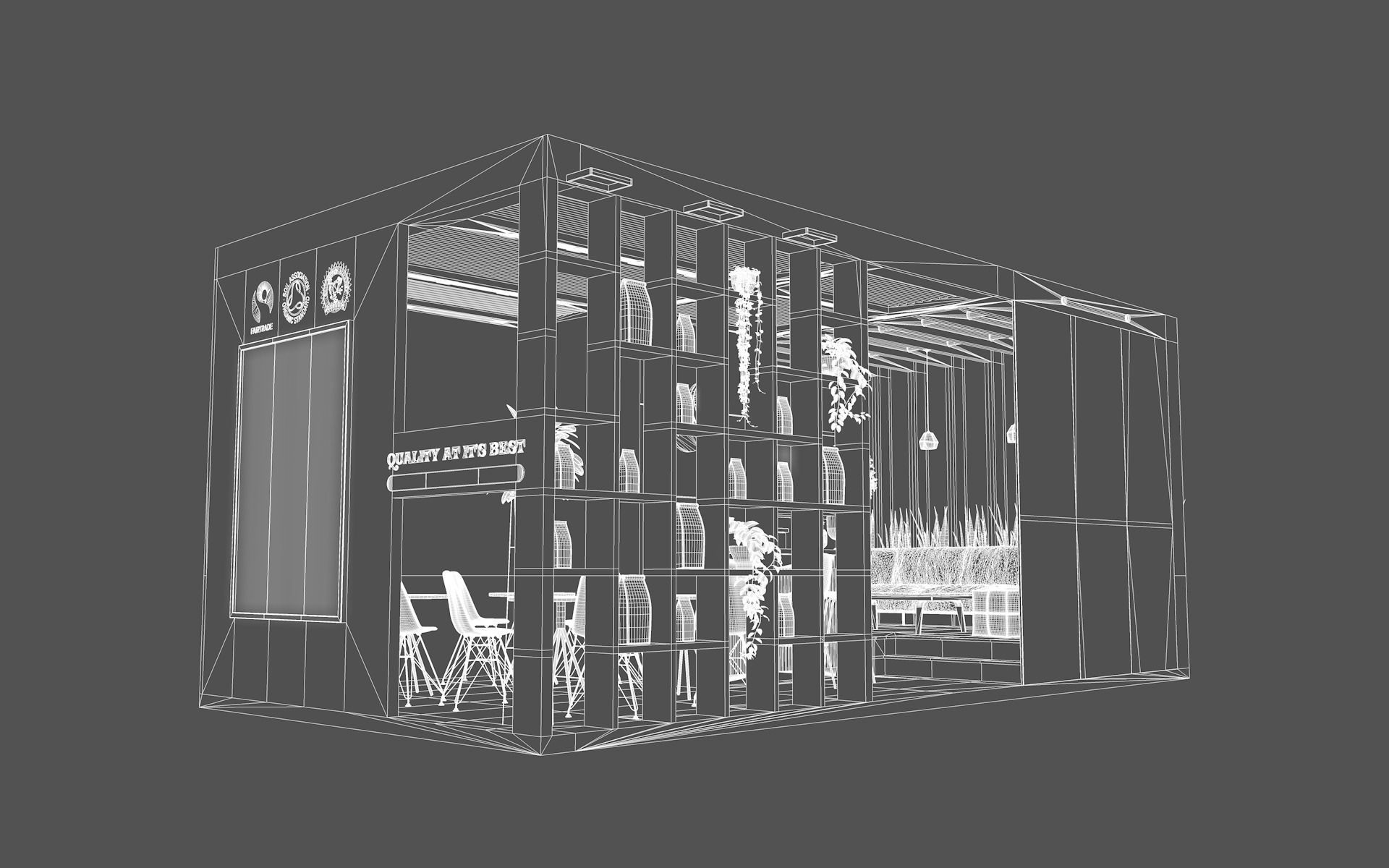 coffee roasting exhibition stand 3D model | CGTrader