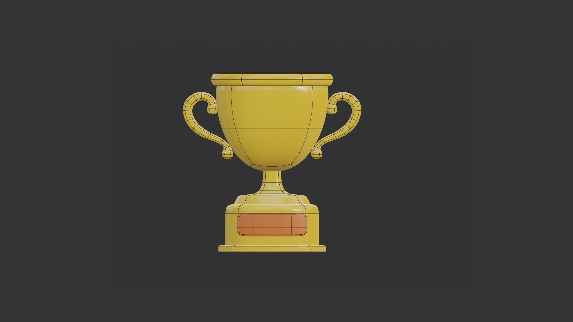 Stylized Trophy Cartoon Trophy cup 3d icon free 3D model | CGTrader