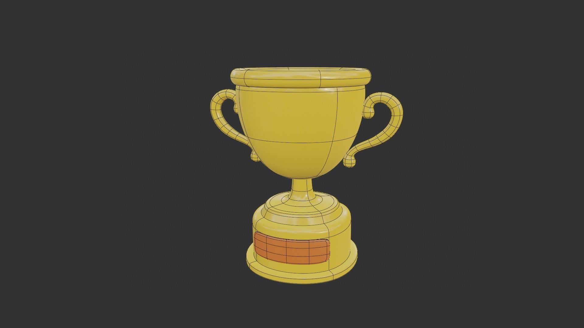 Stylized Trophy Cartoon Trophy cup 3d icon free 3D model | CGTrader