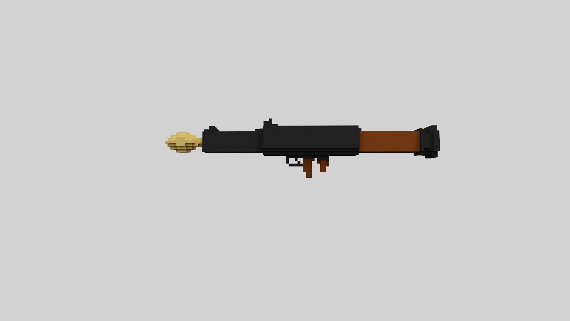 Bazooka Voxel 3D model | CGTrader