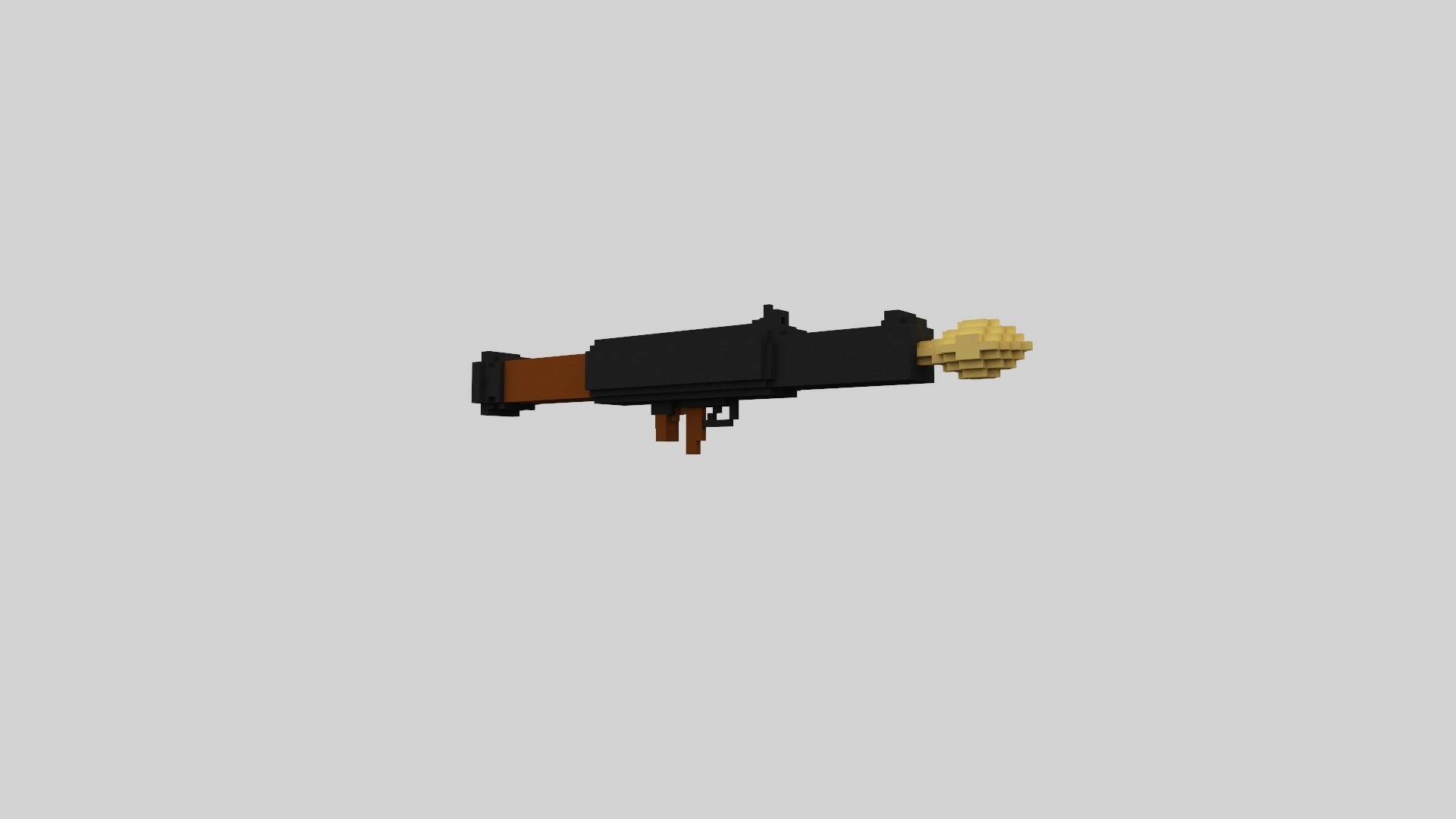 Bazooka Voxel 3D model | CGTrader