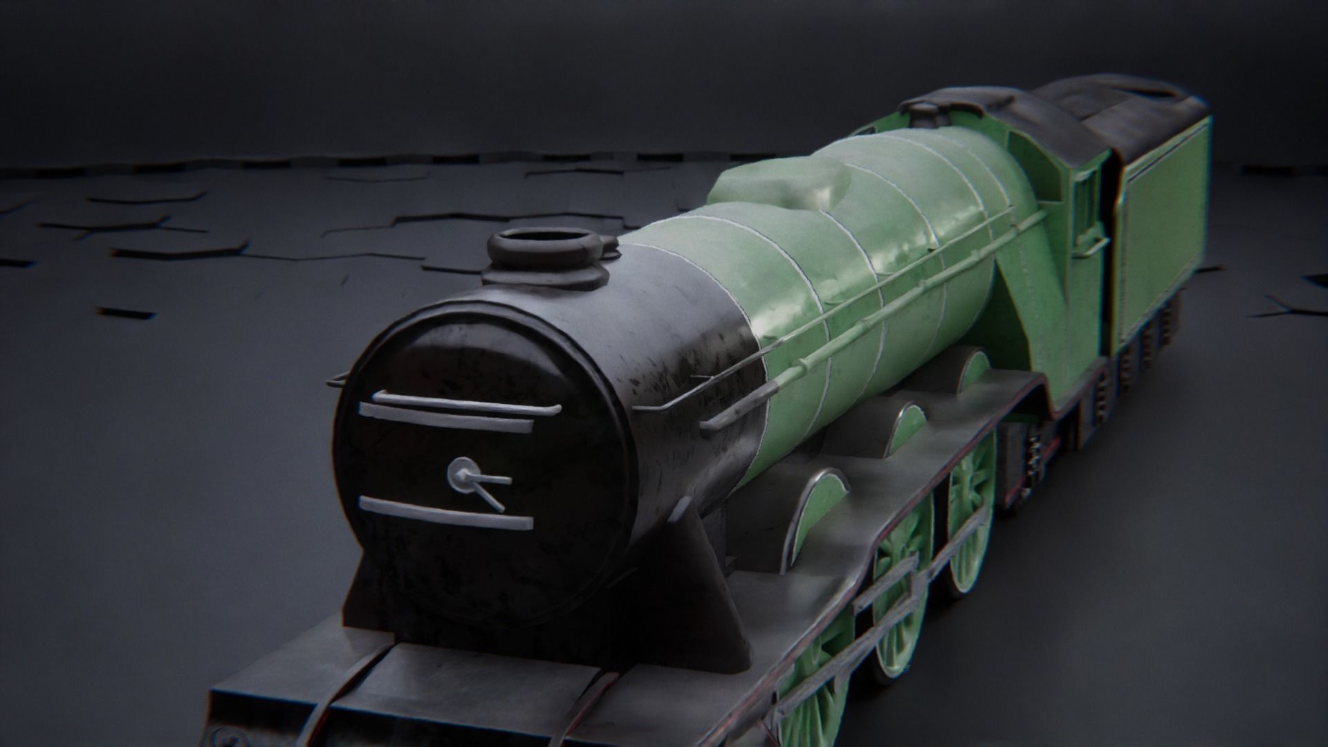 Steam lokomotive - Flying Scotsman 3D model | CGTrader