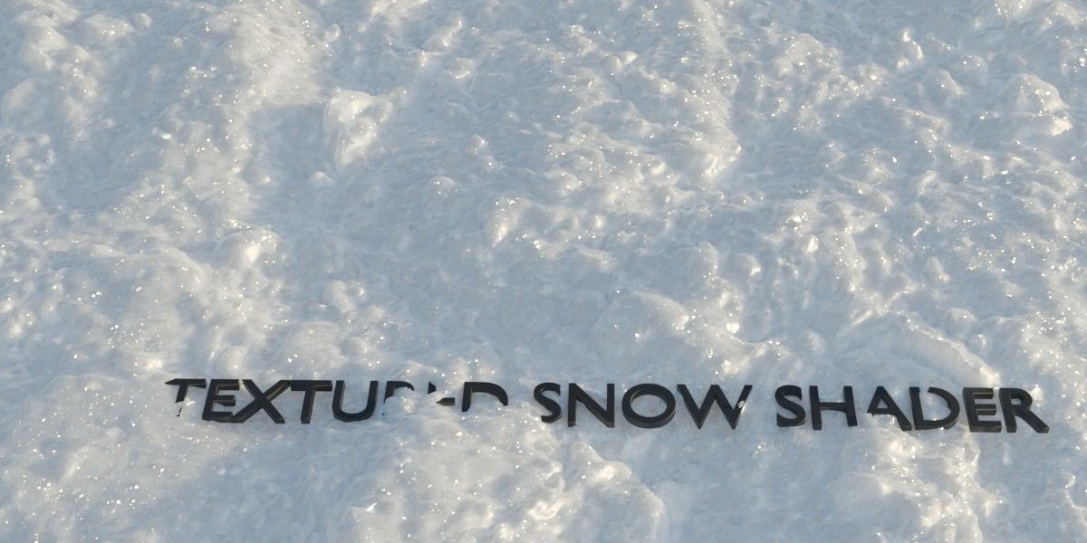 Procedural and Texture Snow Shader for Blender Texture | CGTrader