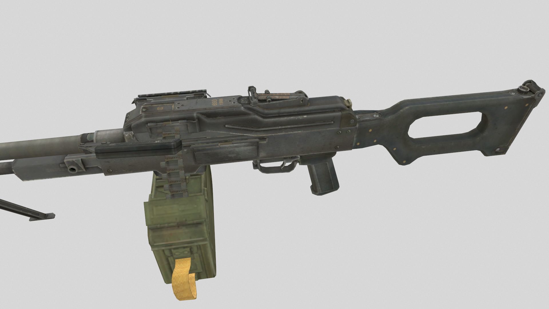 3D model Kalashnikov machine gun VR / AR / low-poly | CGTrader