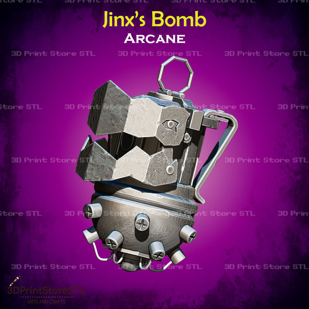Jinx Bomb Cosplay Arcane - STL File 3D model 3D printable | CGTrader