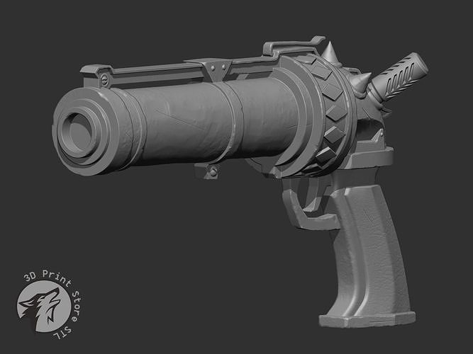 Jinx Pistol From Arcane - Fan Art 3D model 3D printable | CGTrader