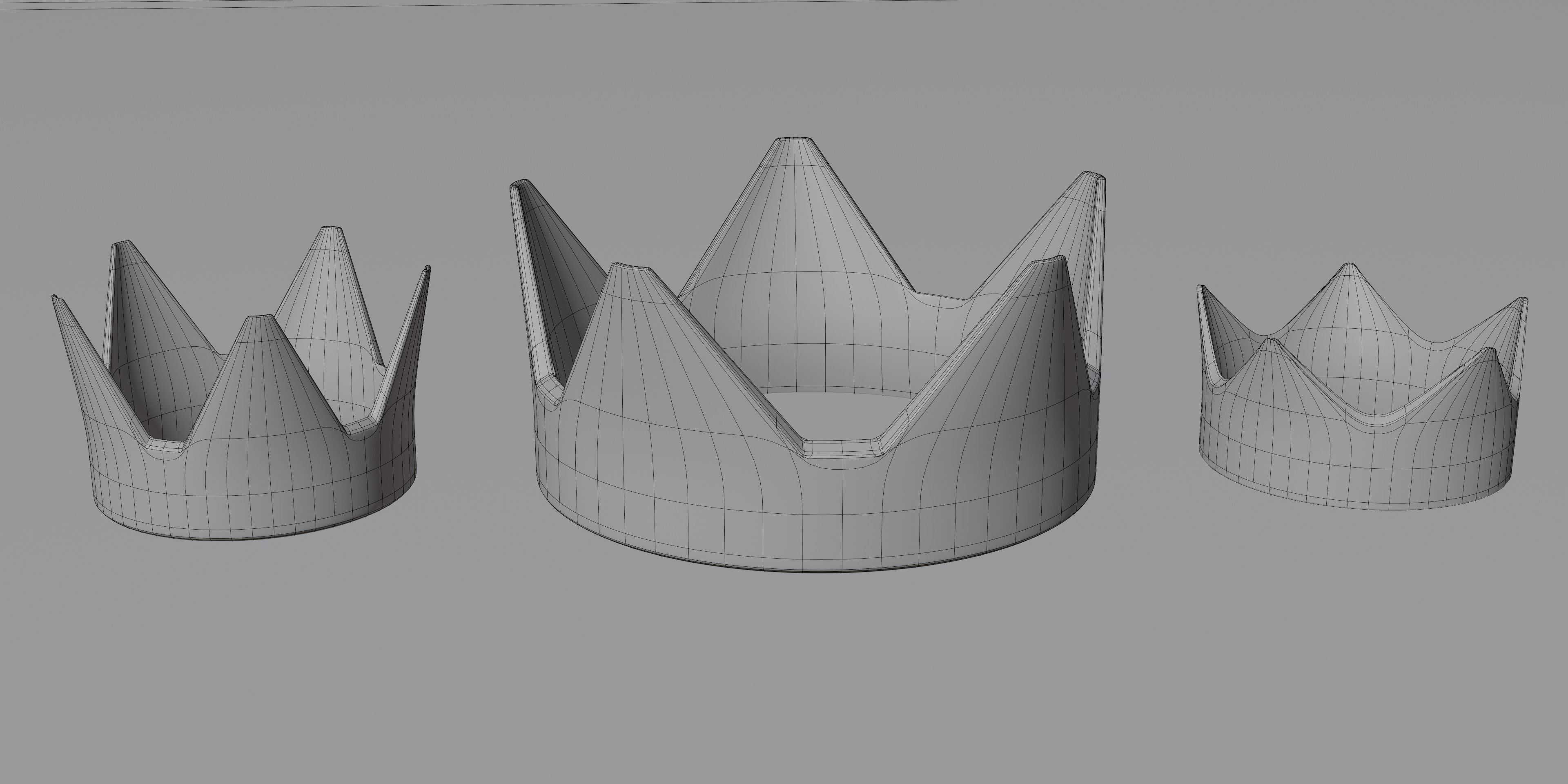 Crowns three free 3D model | CGTrader