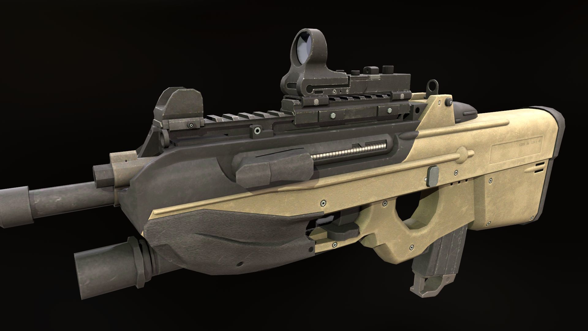 3D model F2000 gun VR / AR / low-poly | CGTrader