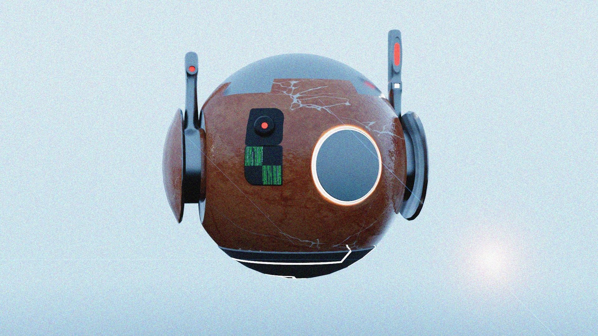 Drones spaceship flying in sky free 3D model | CGTrader