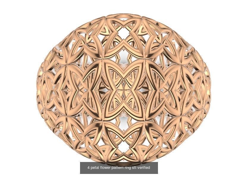 jali pattern rings collection stl verified | CGTrader