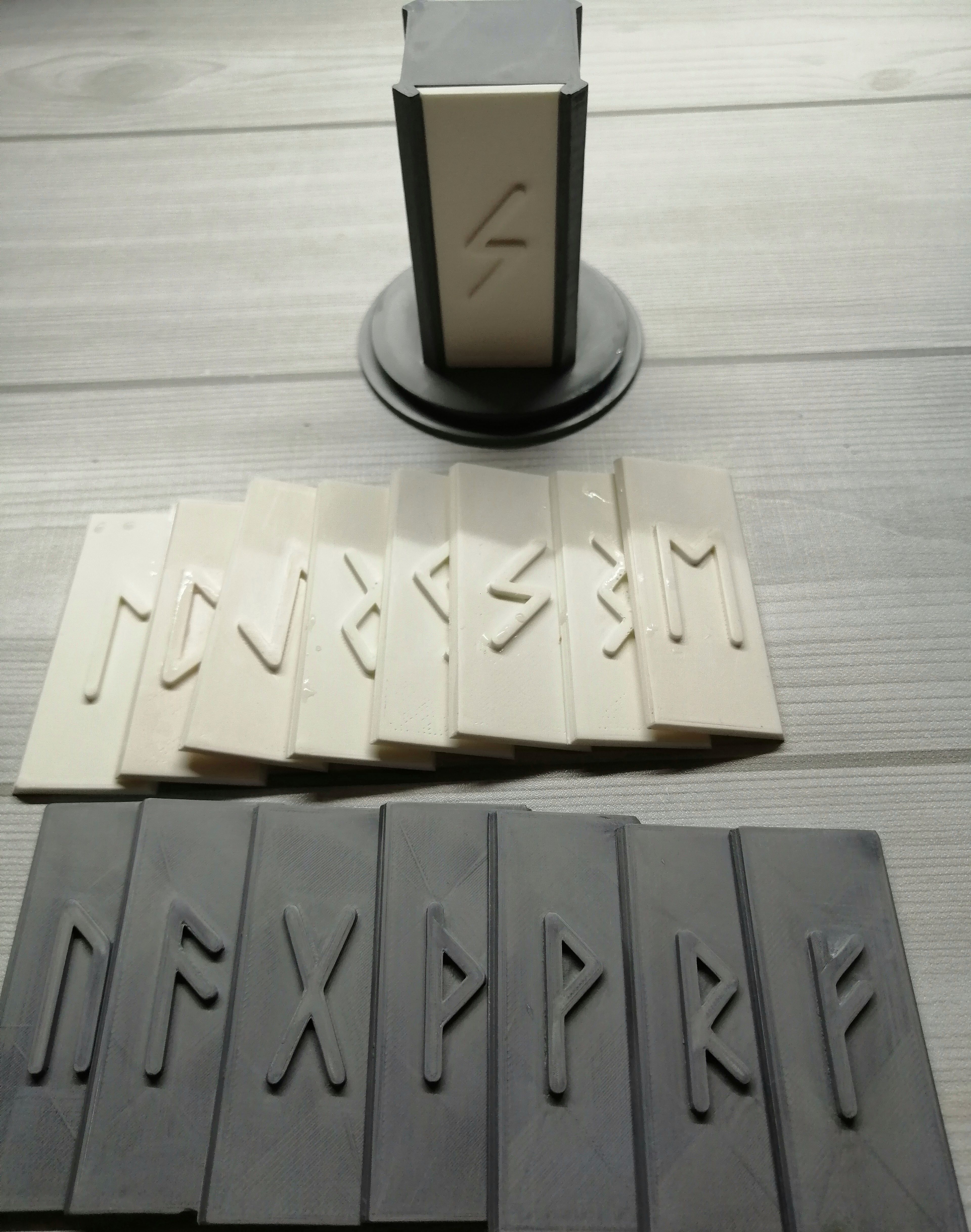 constructor 24 runes scandinavian runes 24 files 3D model 3D printable ...