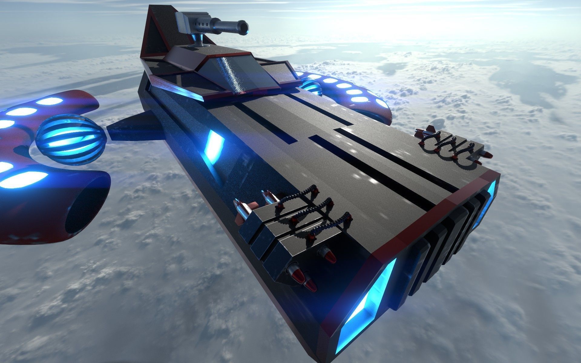 Magnetic Ship 3D model | CGTrader