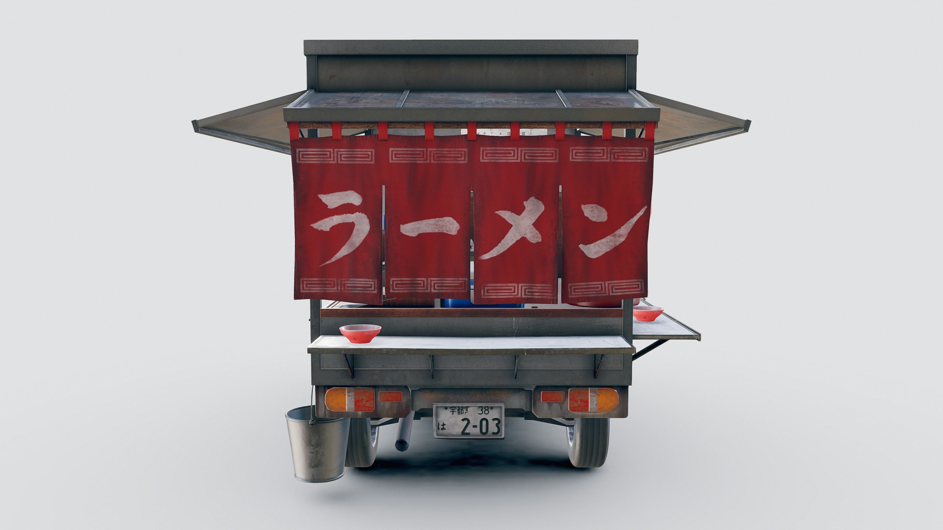 3D model Japanese Ramen Van VR / AR / low-poly | CGTrader