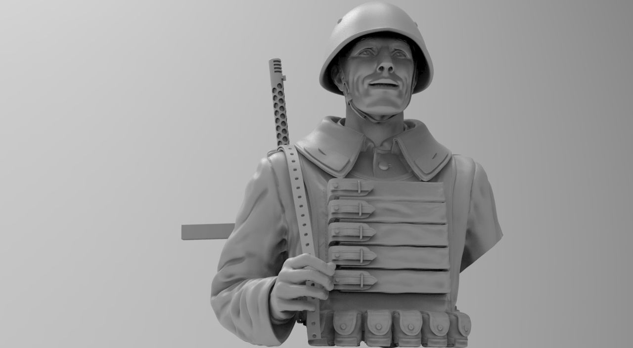 Italian soldier WW2 3D model 3D printable | CGTrader