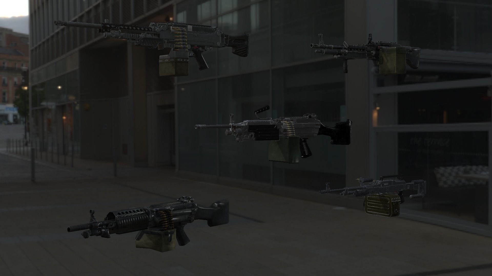 machines guns rigged pack 3D model rigged | CGTrader