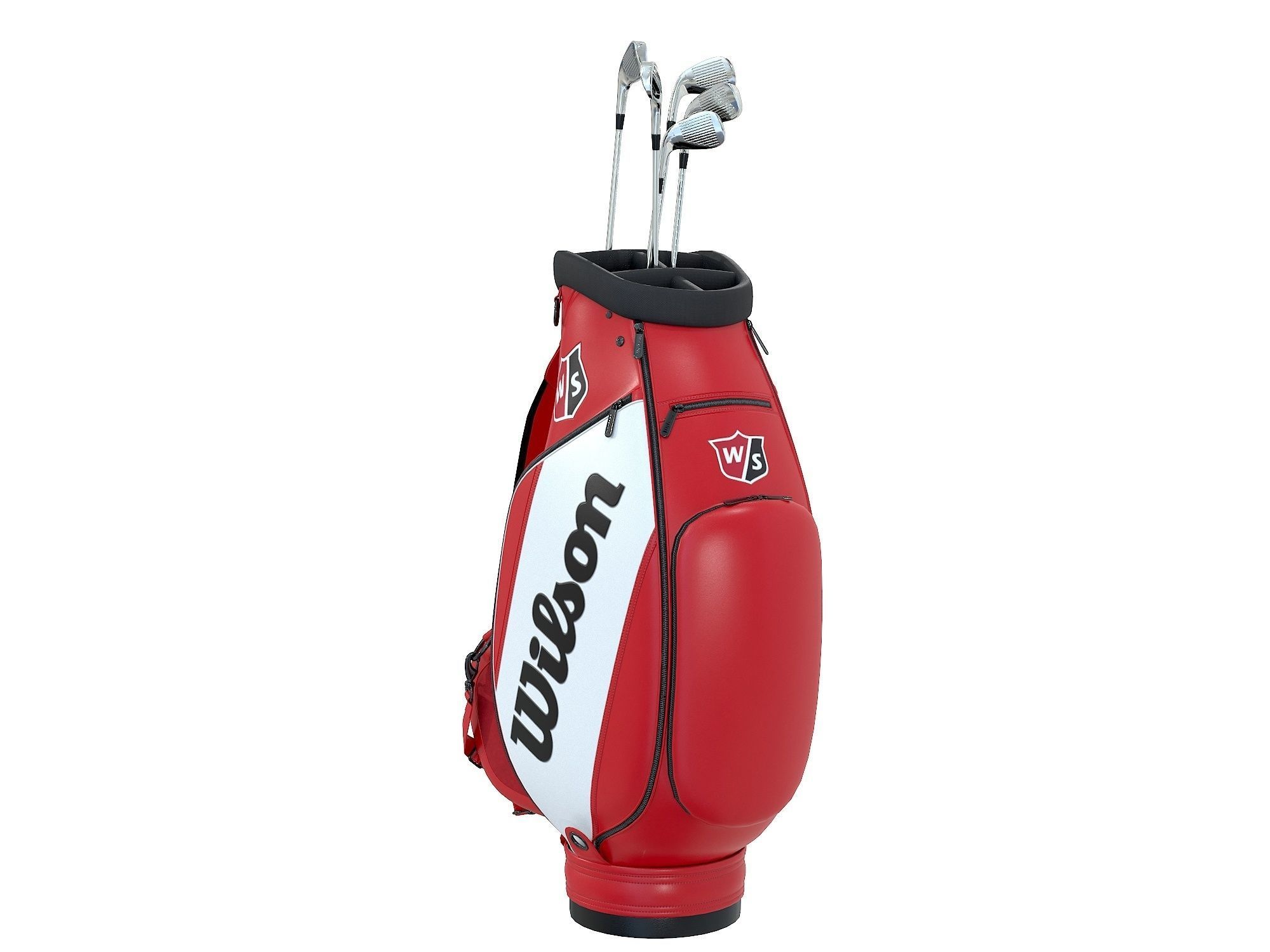 3D model Wilson Golf Bag Red VR / AR / low-poly | CGTrader