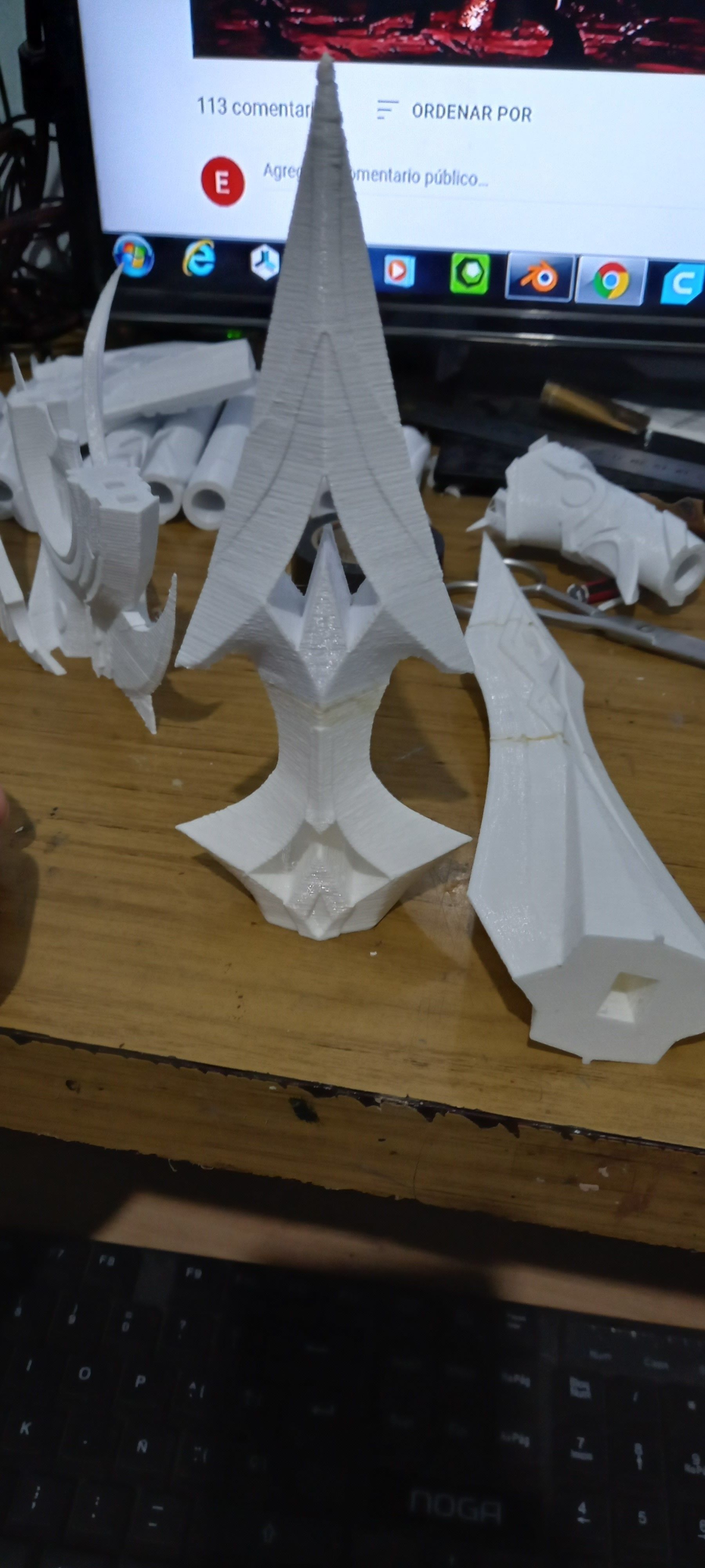 genshin impact polearm Calamity Queller shenhe 3D model 3D printable ...