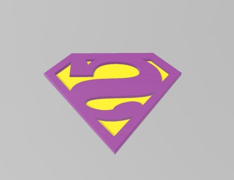 Bizzaro Superman Chest Emblem 3D model 3D printable | CGTrader