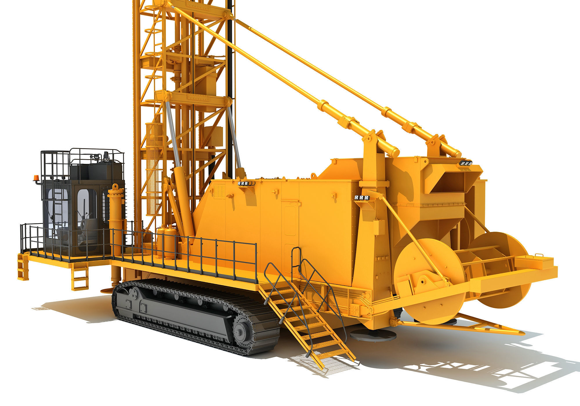 Rotary Drilling Rig 3D model | CGTrader