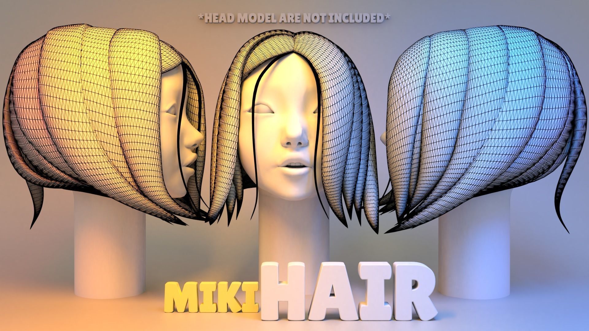 Miki Hair 3D model | CGTrader