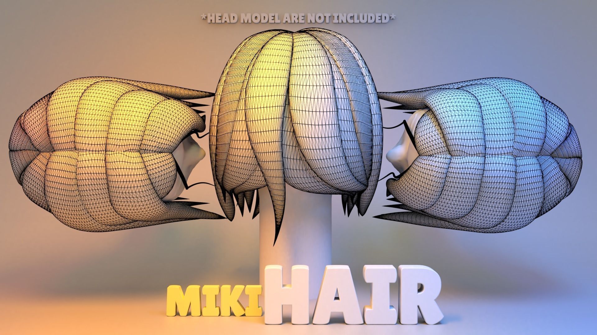 Miki Hair 3D model | CGTrader