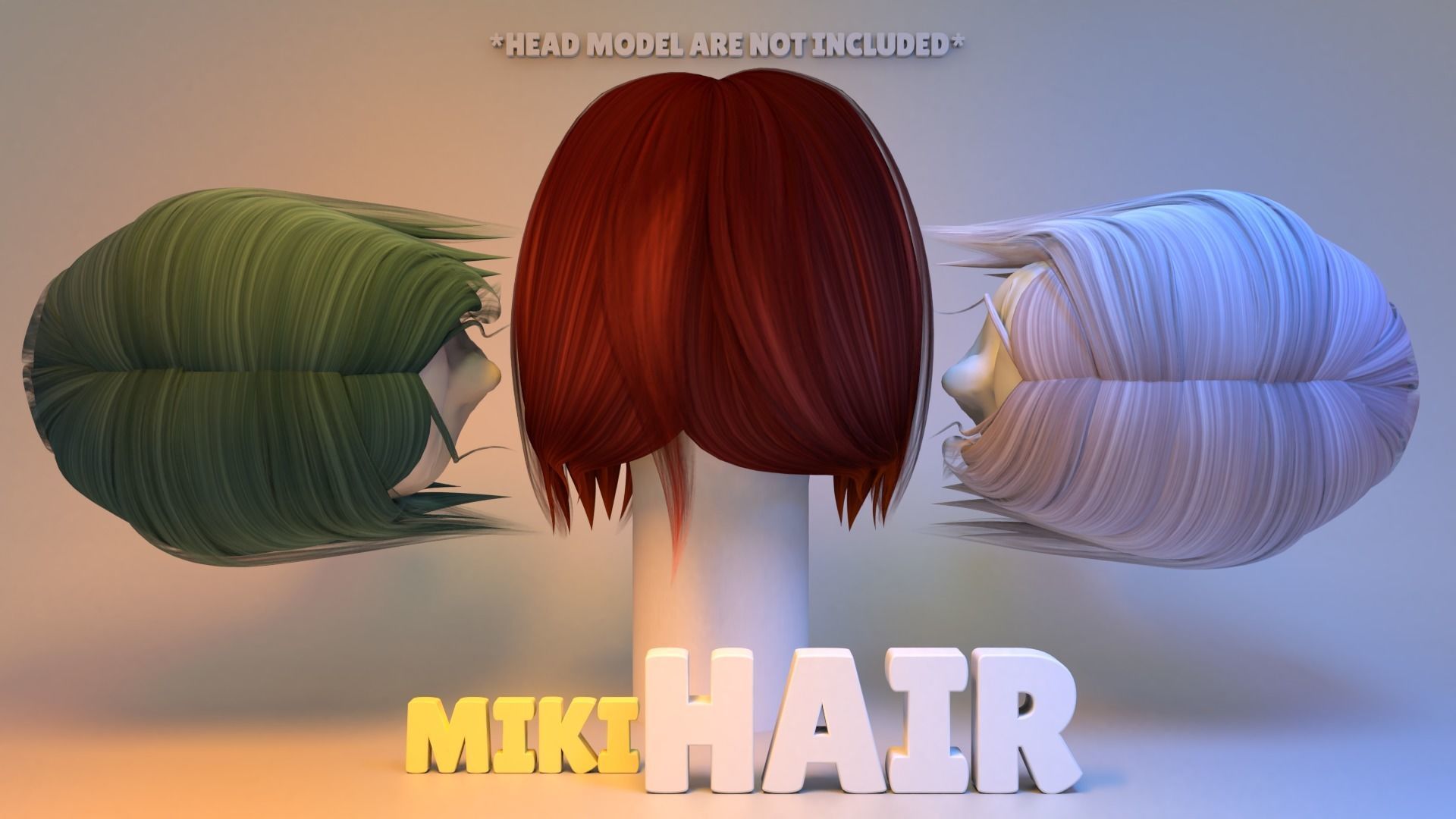 Miki Hair 3D model | CGTrader