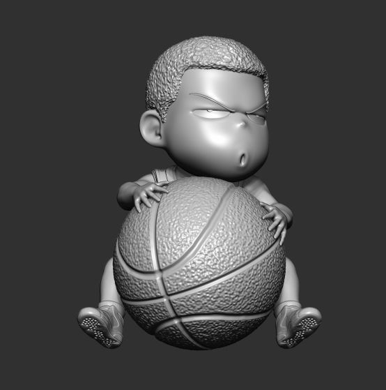 Sakuragi Hanamichi chibi 3D print mode Slamdunk Basketball 3D model 3D ...