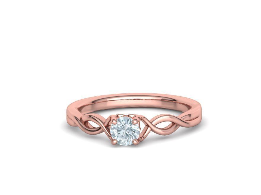 Solitaire Engagement Ring Heart design ring 3dmodel 3D model 3D ...