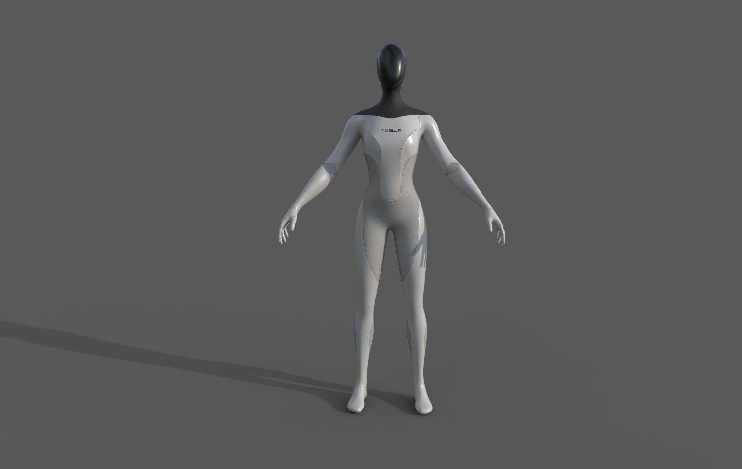 3D model Tesla bot - female version concept VR / AR / low-poly | CGTrader