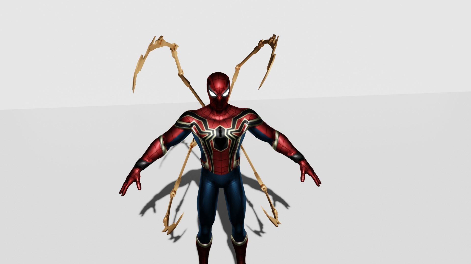 iron spider with armor 3D model rigged | CGTrader