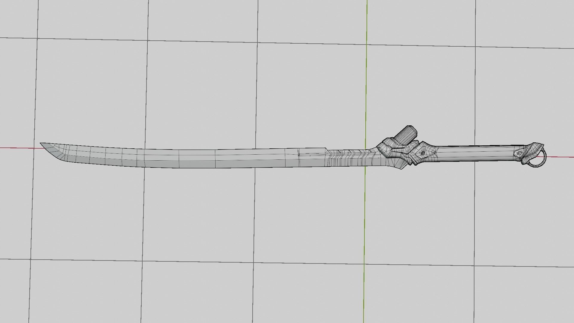 3D model Toxic Sword with neon Game Ready low poly PBR VR / AR / low ...