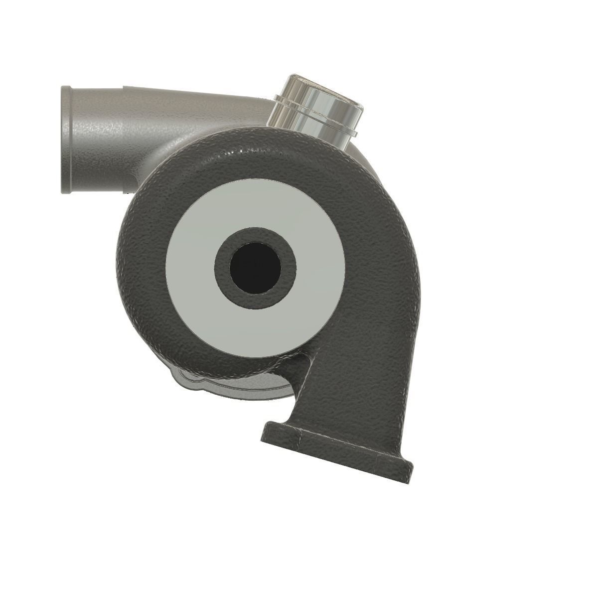 3d printable turbocharger with KN filter and hoses 3D model 3D ...