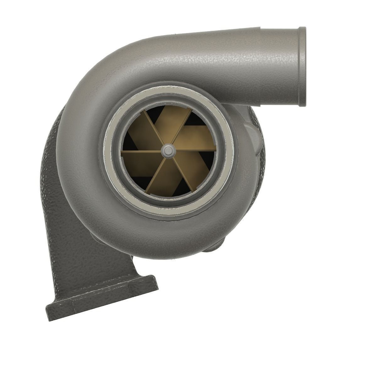 3d printable turbocharger with KN filter and hoses 3D model 3D ...