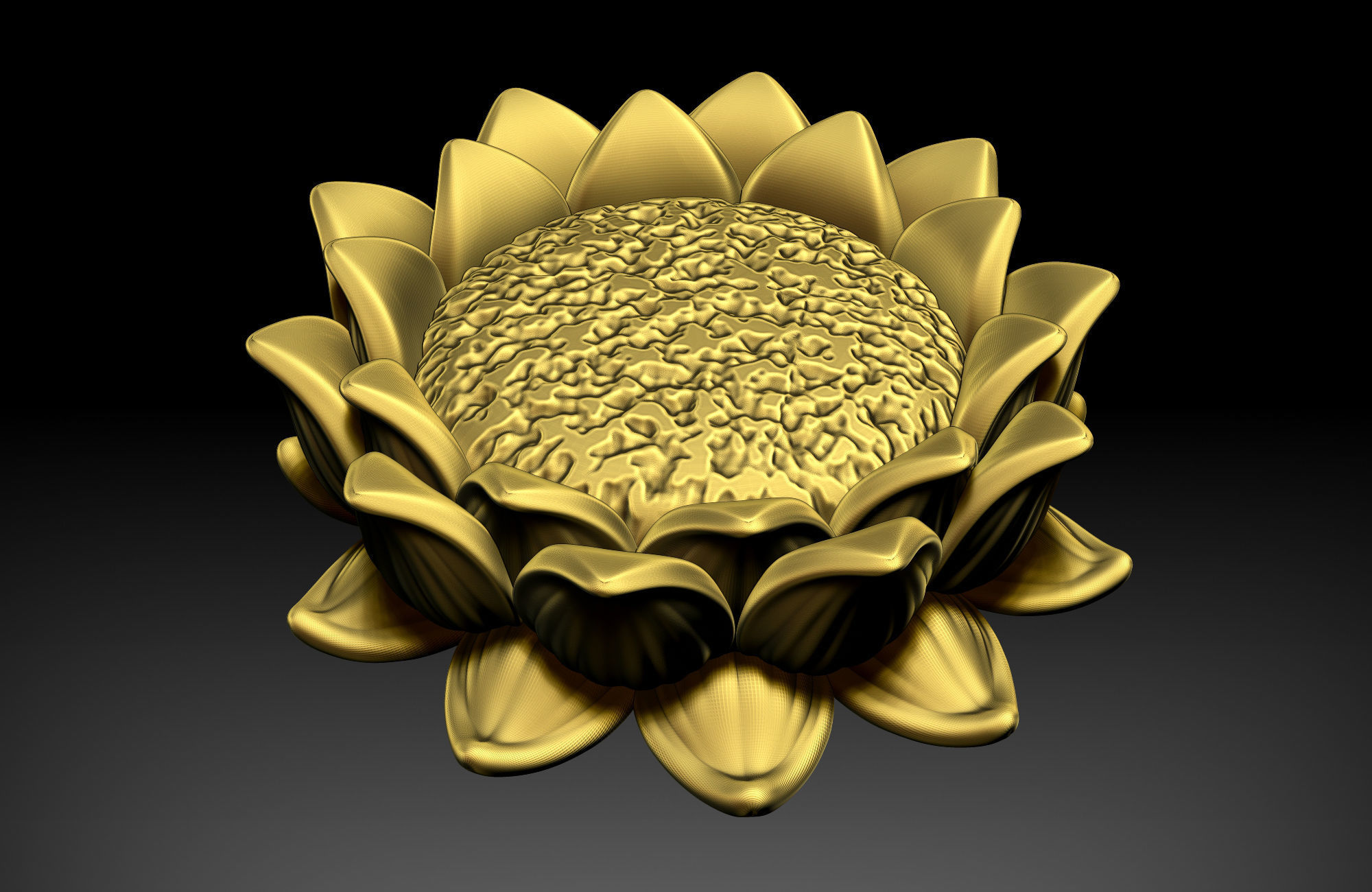 Lotus Model flower 3D model 3D printable | CGTrader