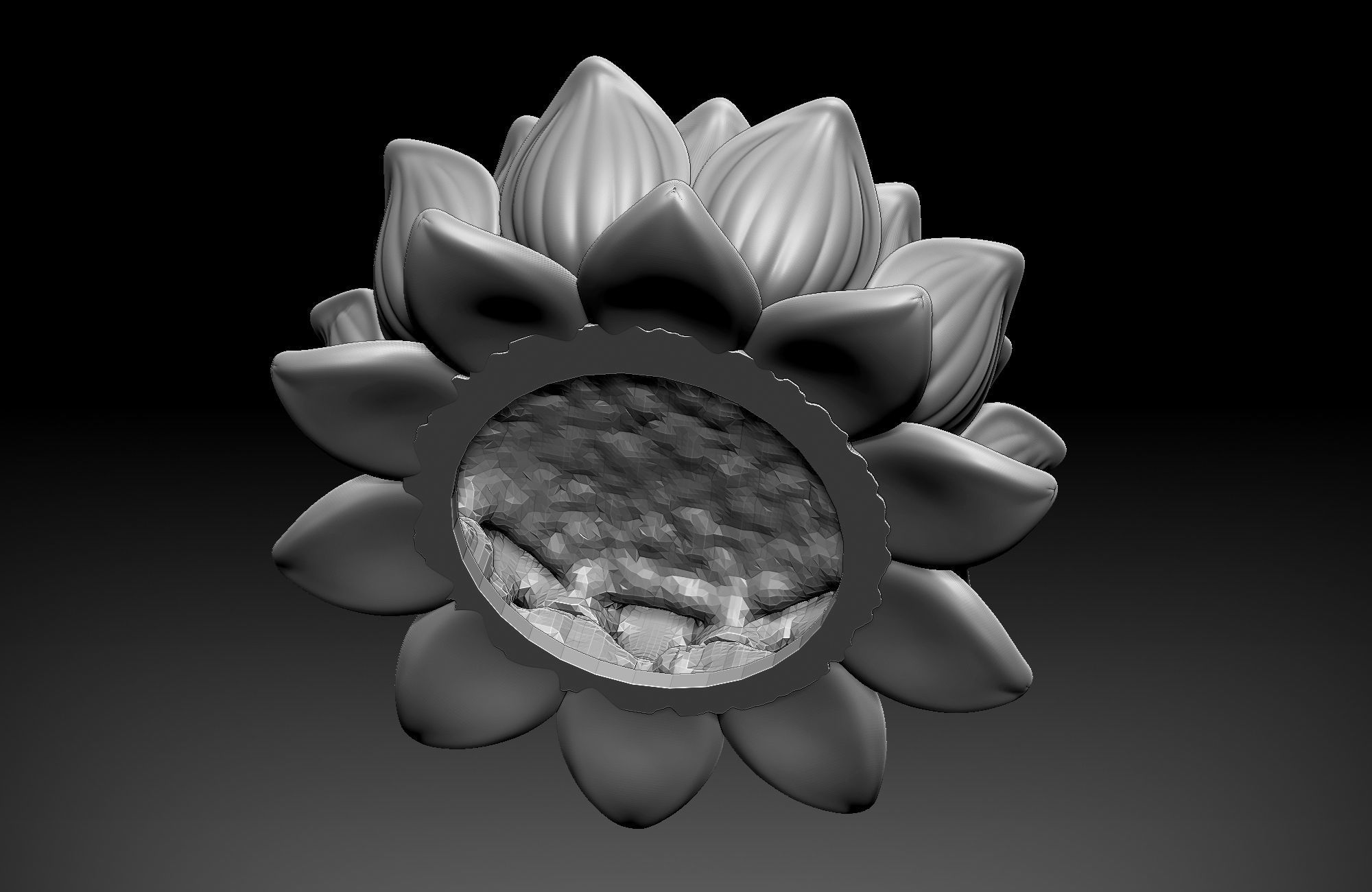 Lotus Model flower 3D model 3D printable | CGTrader
