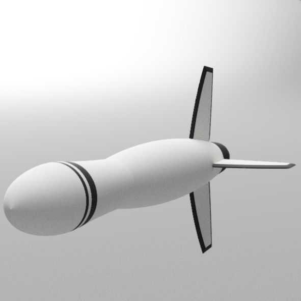 missiles 1 2 3 4 spaceship with dot 3D model | CGTrader